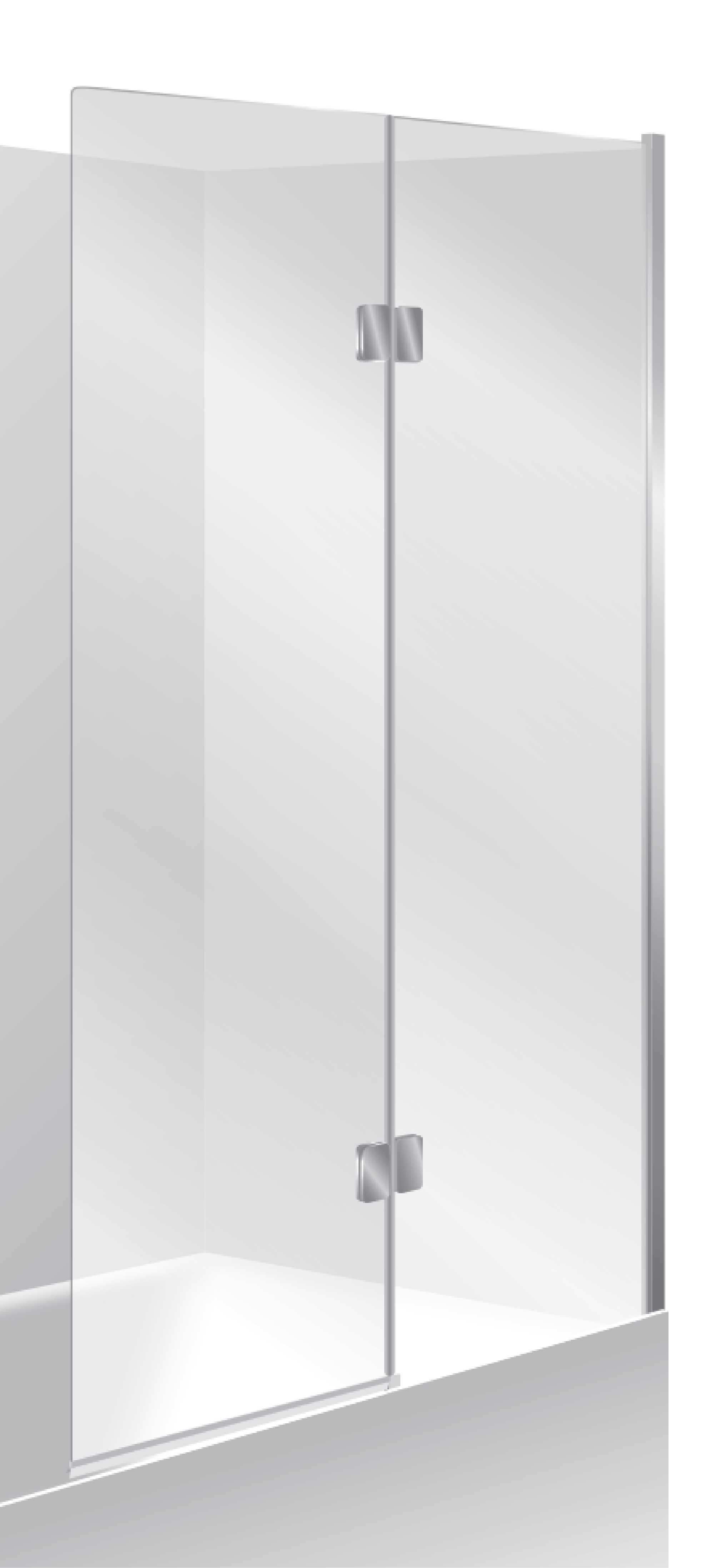 2 Panel Bath Screen – Symphony Showers