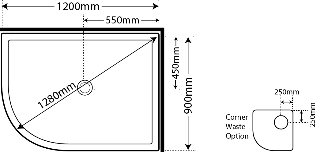 Curvato 1200×900 – Symphony Showers