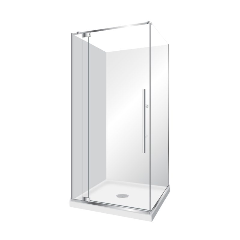 Frameless Pivot Square 900 – Symphony Showers